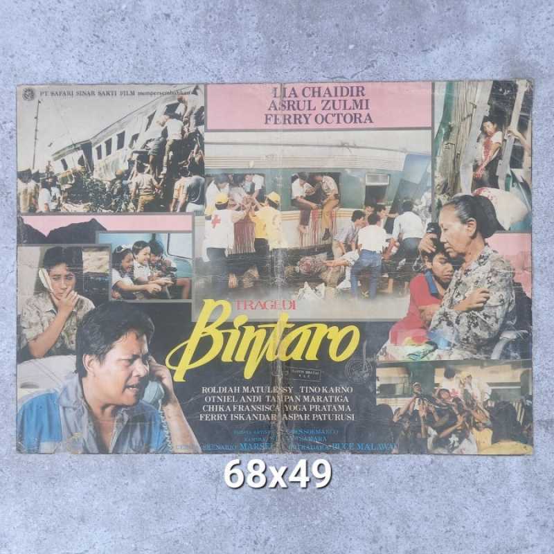 Jual Poster Film Bioskop Lawas Original Era 80's Judul Tragedi Bintaro ...