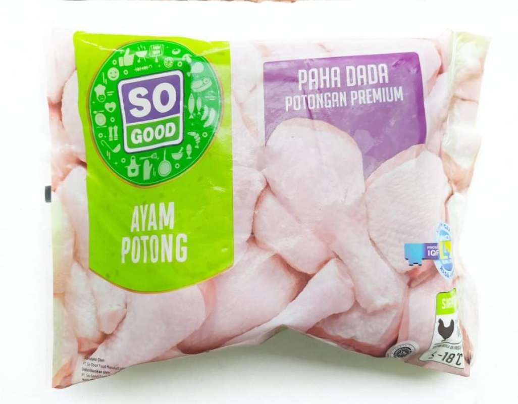 Jual So Good Ayam Potong Paha Dada Potongan Premium Halal 1 Kg Di ...