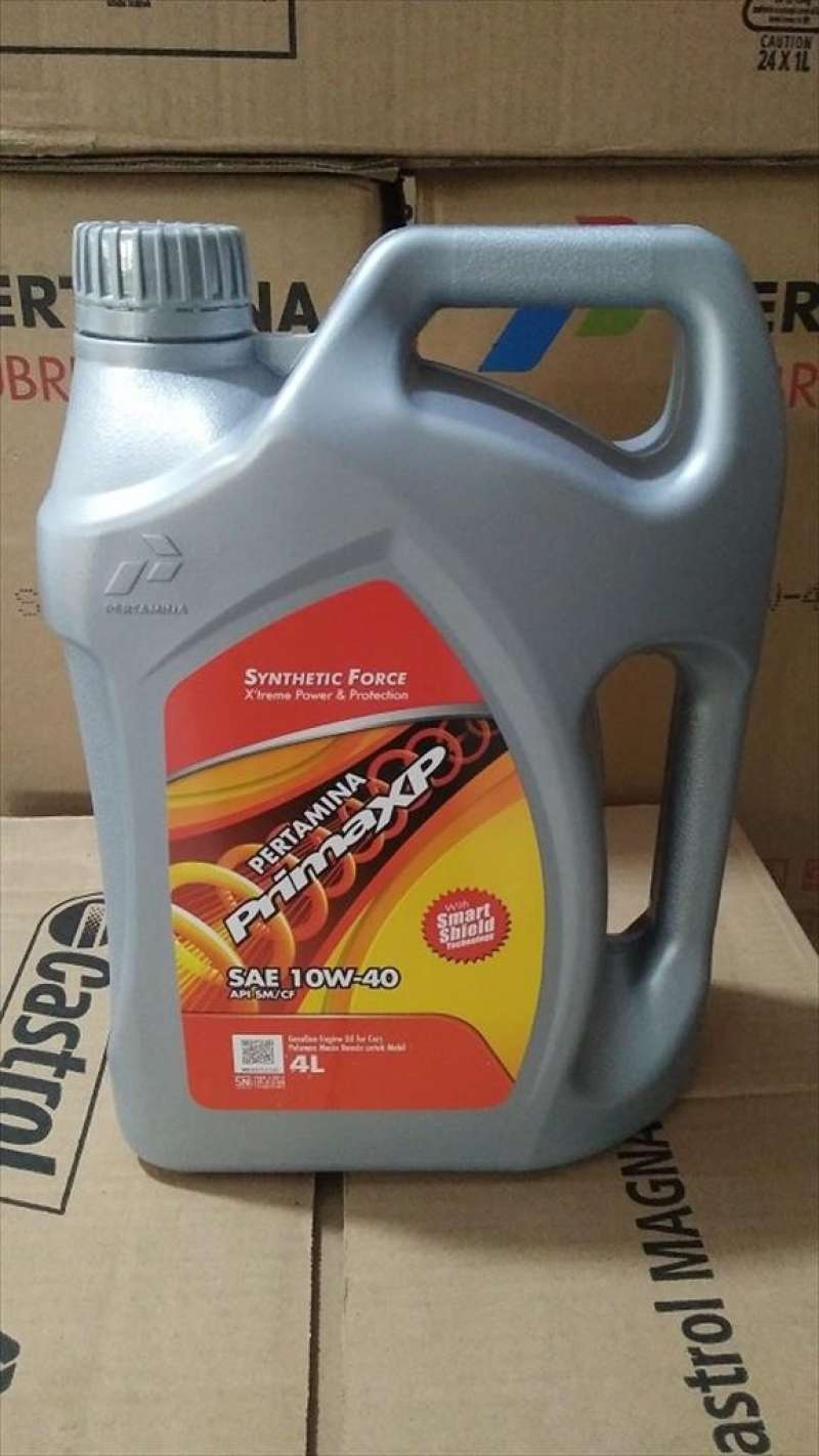 Promo Oli Mesin Mobil Prima Xp 10w-40 Api Sm Asli Pertamina Galon 4 ...