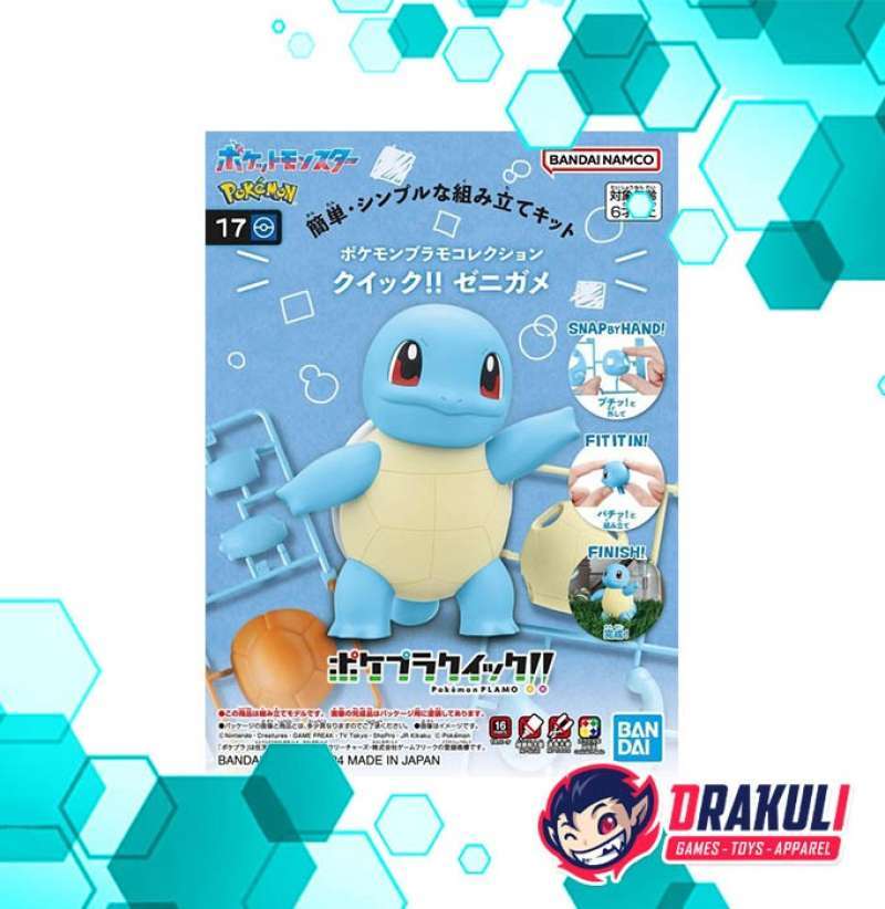 Jual Bandai Plamo Pokepla Quick Squirtle 17 Di Seller Drakuli Games ...