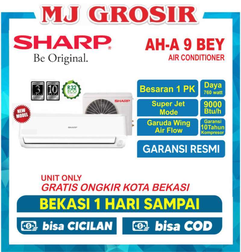 Promo Ac Sharp Ah-a 09 Bey 1 Pk R32 Low Watt Unit Only Diskon 23% Di Seller Cuanz Store - Meruya ...