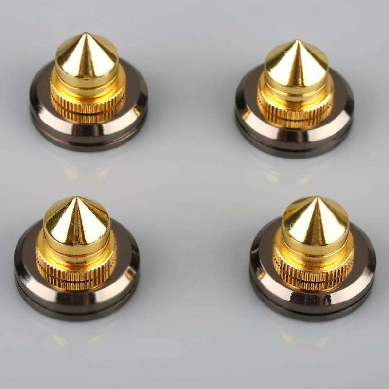 Jual 4 Spike Isolation Cone Pad Cd Spikes Turntable Amplifier Kaki ...