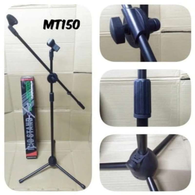 Jual Stand Mic / Standing Microphone Berdiri Tripod Lantai Mt-175 Di ...
