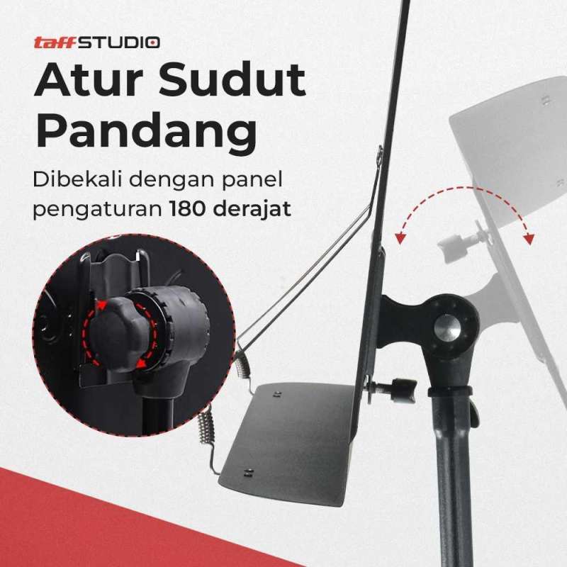 Promo Stand Teks Lagu Partitur Sheet Musik 180 Derajat Adjustable Fl ...