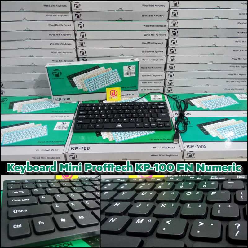 Jual Keyboard Mini Profftech Kp 100 - Keyboard Usb - Keyboard Fn ...