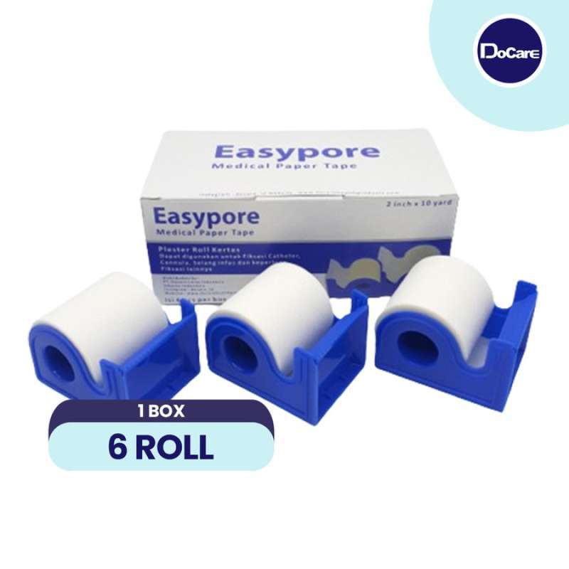 Promo Easypore Paper Tape - Plester Rol Kertas (6 Roll/box) - 2 Inch X ...
