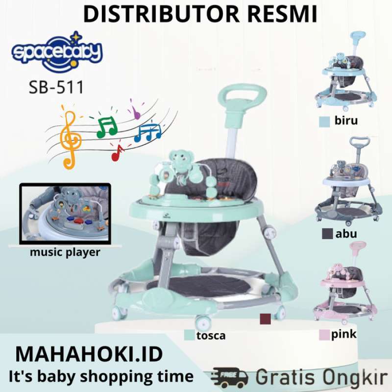 Jual Baby Walker Spacebaby Sb 511 Alat Bantu Jalan Dan Berdiri Anak Di ...