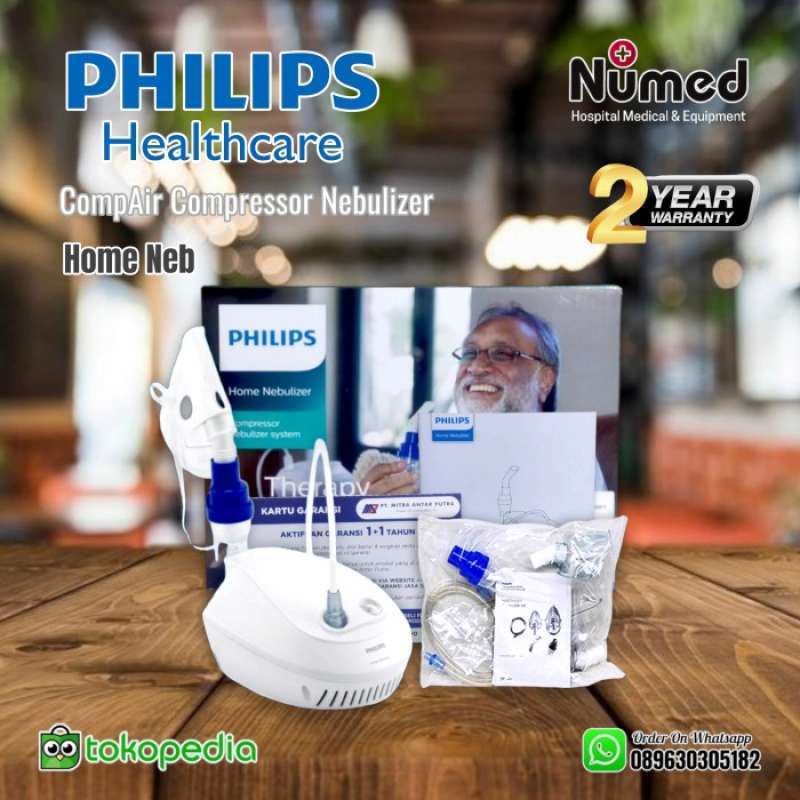 Promo Philips Home Nebulizer Alat Bantu Pernafasan Compressor Nebulizer ...