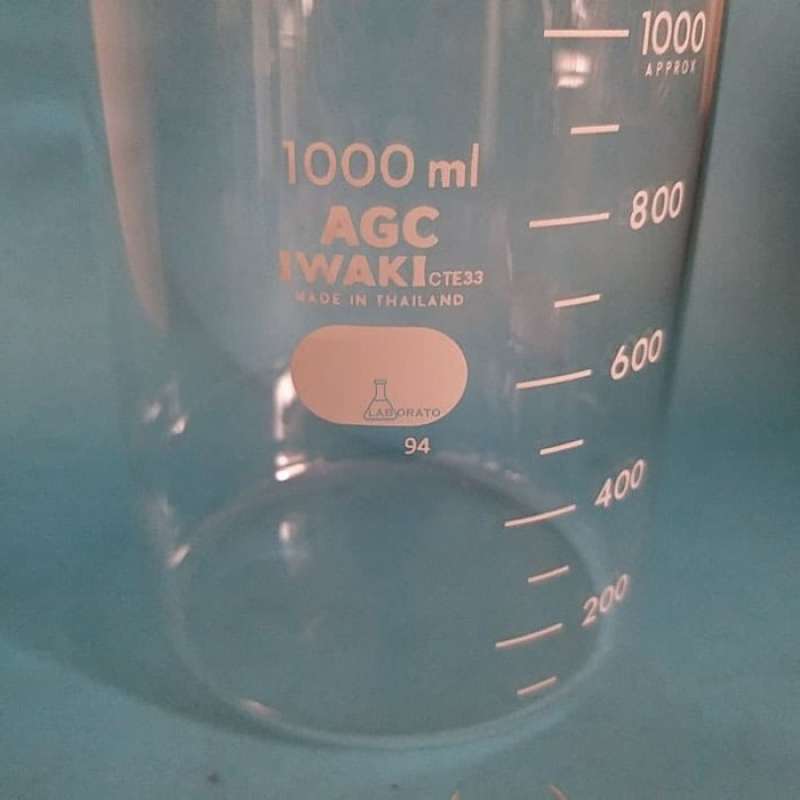 Jual Beaker Glass 1000ml Iwaki Pyrex Gelas Piala Kimia 1000 Ml Di ...