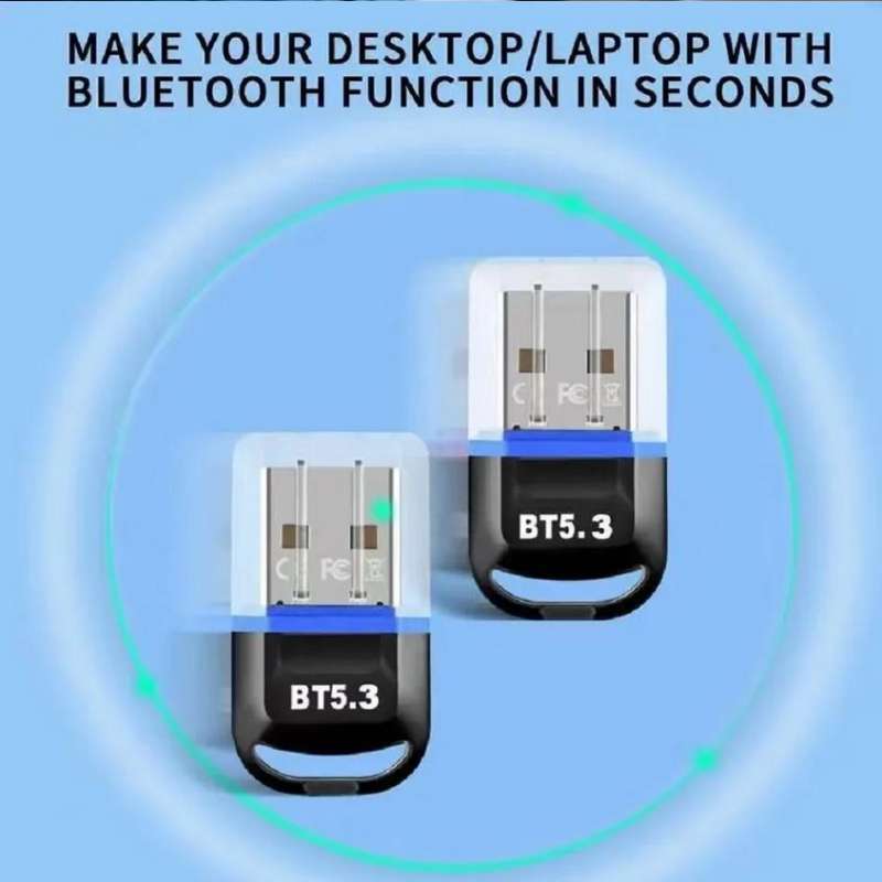 Promo Usb Bluetooth Adapter 5.3 Receiver Transmitter Wireless 20m V ...