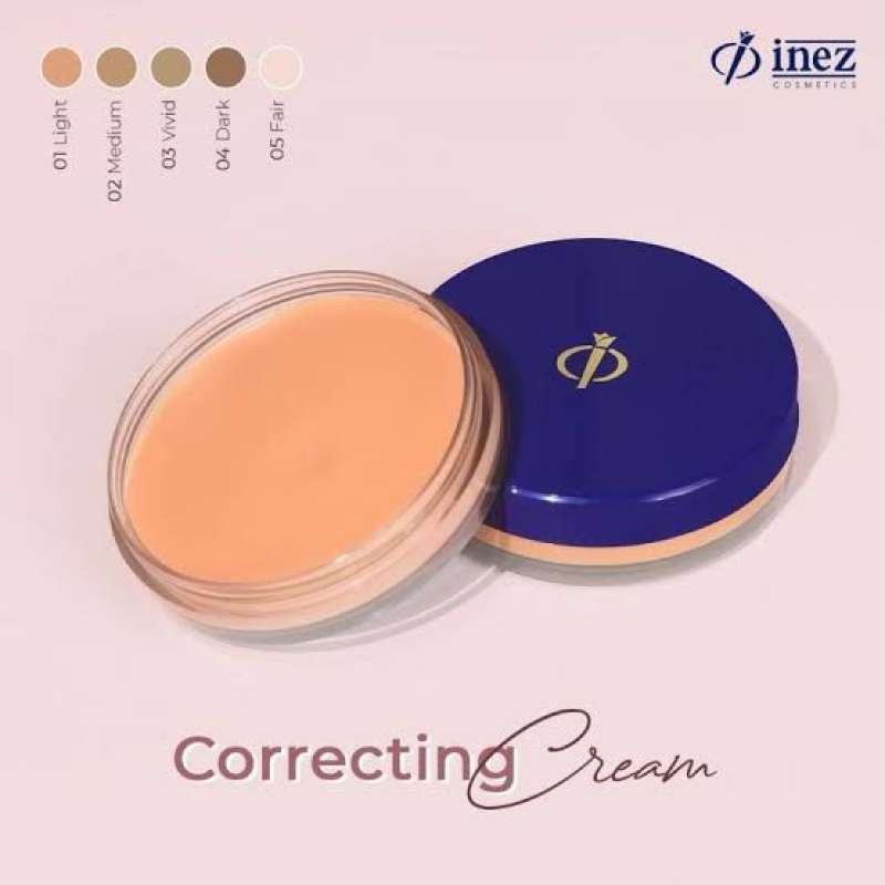 Jual Inez Color Contour Plus Correcting Cream - Foundation - Medium Di ...