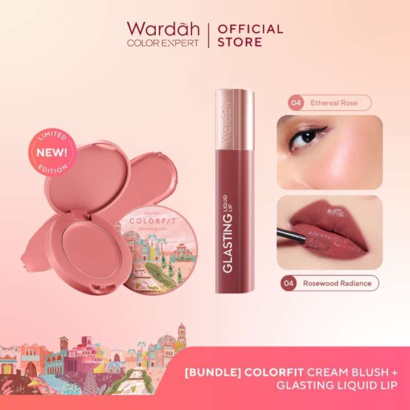 Jual New Wardah Colorfit Cream Blush + Lip Glasting Di Seller Zenin ...
