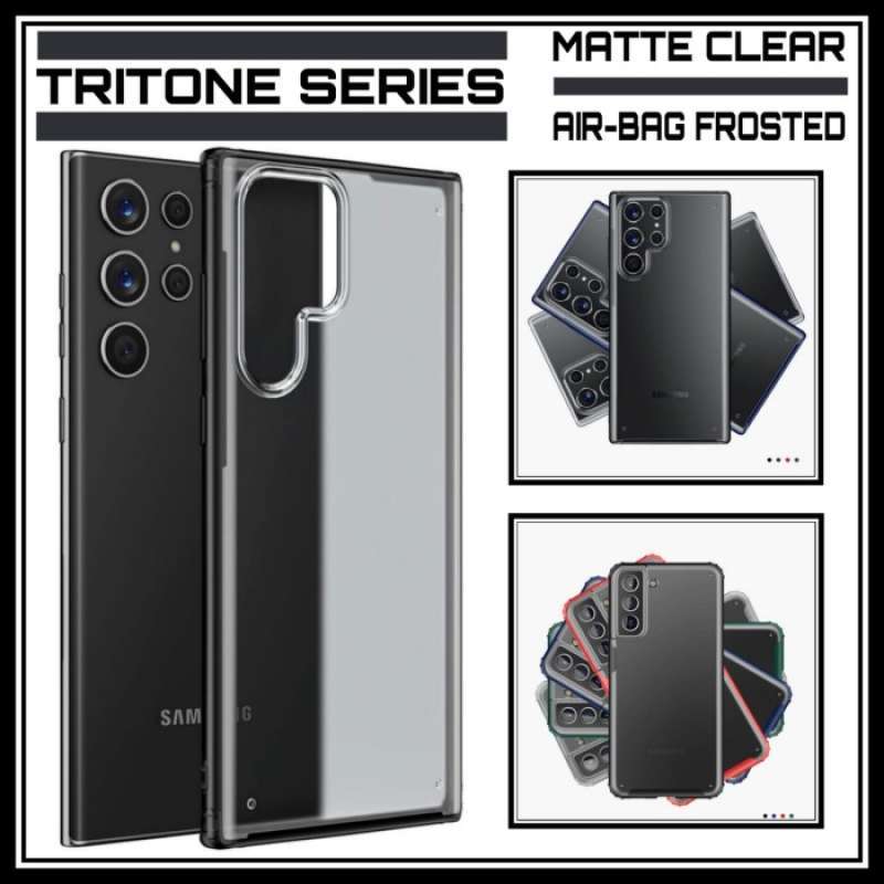 Promo Samsung Galaxy S22 / Plus / Ultra 5g Tritone Series O.r.ig.in.al Hard Case - Biru Navy ...