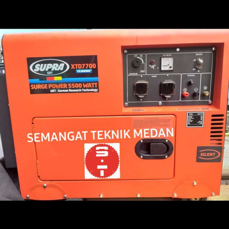 Jual Xtd7700 Genset Generator Listrik Silent Solar 5000 Watt 5kva Supra ...