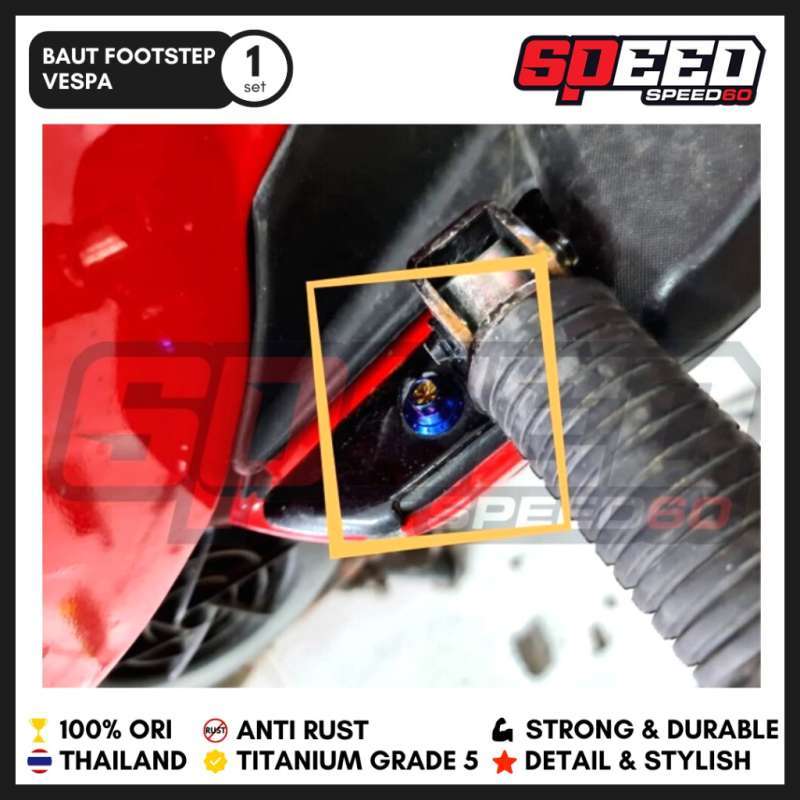 Jual Baut Footstep Step Injekan Vespa Sprint Modern Kiri Kanan Baut ...