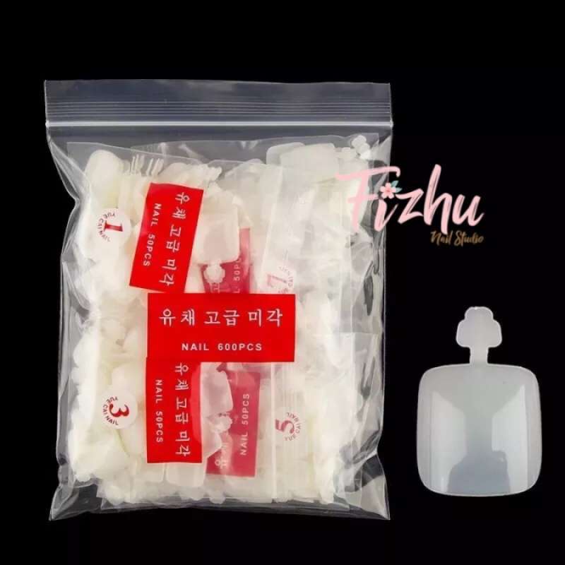 Jual Kuku Palsu Kaki Natural / Kuku Extension Kaki 600pcs Di Seller ...