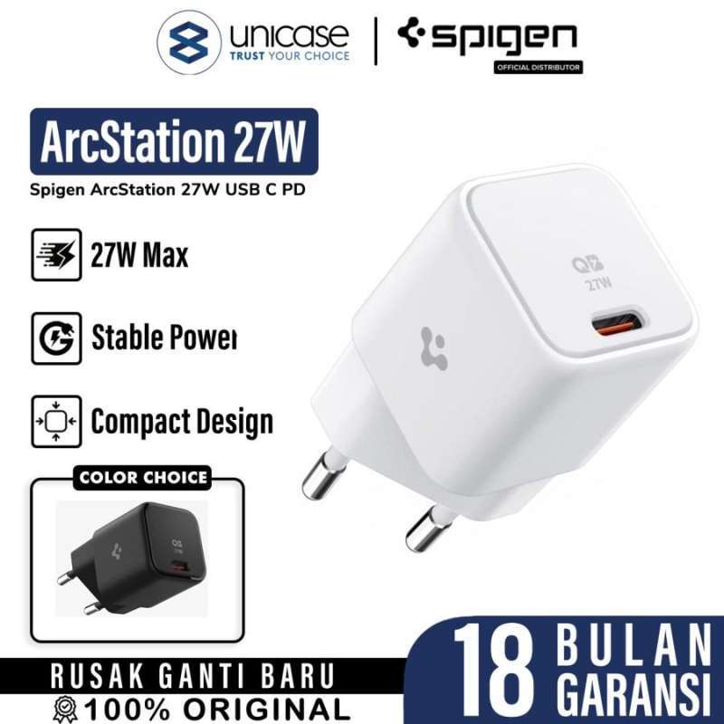 Promo Wall Charger Kepala Adaptor Spigen Powerarc Arcstation 27w Usb C ...