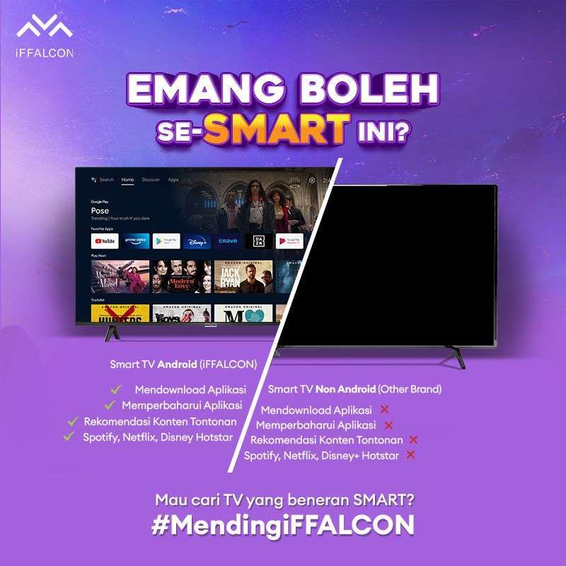 Promo Iffalcon 55u62 Smart Tv 4k Hdr-google Tv-edgeless Design-dolby ...