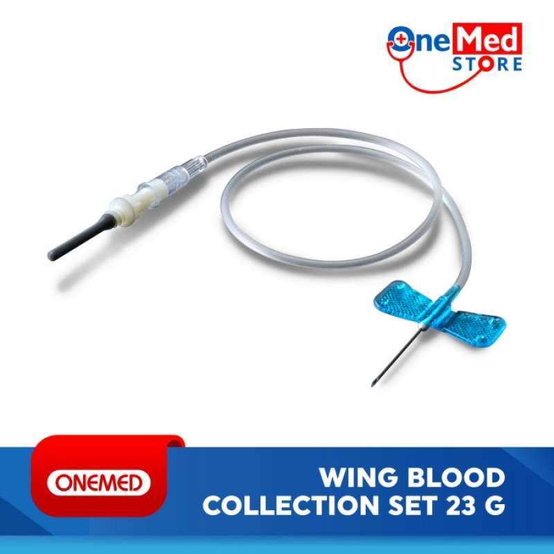 Jual Wing Blood Collection Needle Multi Sample 23g Onemed Box Isi ...