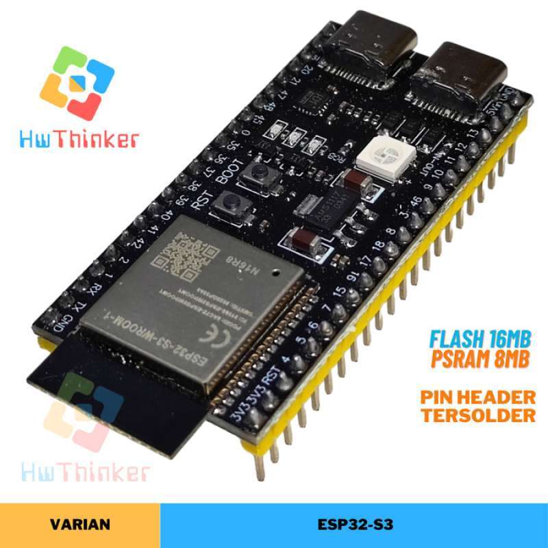 Promo Esp32 S3 Devkitc 1 Type C Esp32 S3 Wroom N16r8 Psram Tersolder