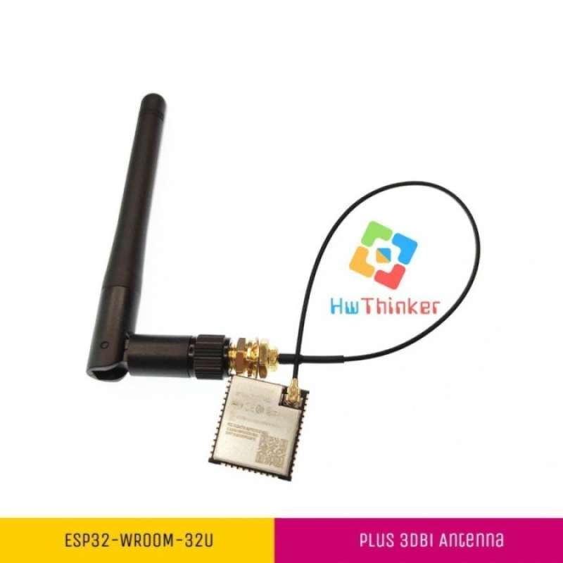 Promo Chip Esp Esp32-wroom-32u Esp32 U.fl Ipex Wifi Bluetooth 3dbi Antenna Diskon 23% Di Seller ...