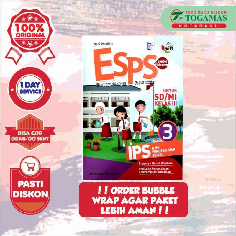 Jual Esps Ips Sd/mi Kelas 1 / 2 / 3 / 4 / 5 / 6 (kurikulum 2013n Revisi ...