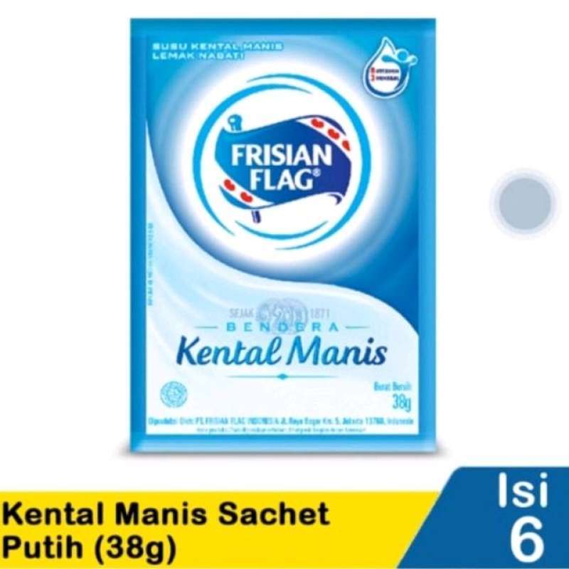Jual Frisian Flag Sachet Kental Manis/coklat 38g ( 1rcg Isi 6pcs ...
