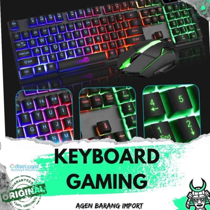 Jual Gratis Mouse Wireless Keyboard Gaming Keyboard Led Gamers Kedap