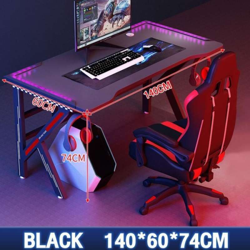 Jual Meja Gaming Meja Komputer 140cm Meja Pc Melakerla Mela Kantor - Kâ ...