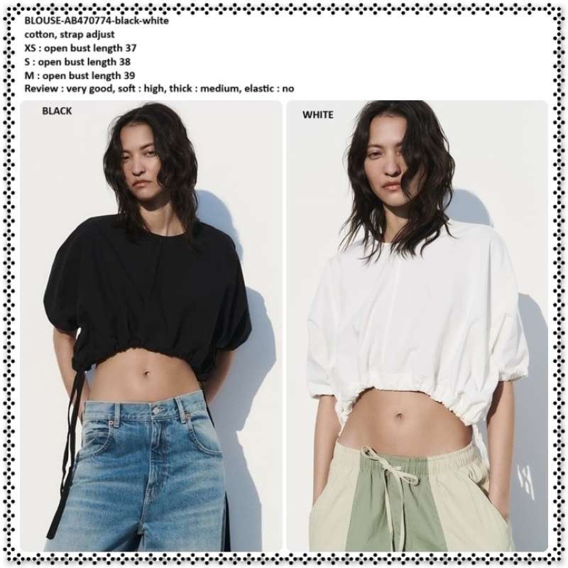 Jual Baju Crop Serut 🏷️ Model Premium Original Terbaru & Harga Murah ...