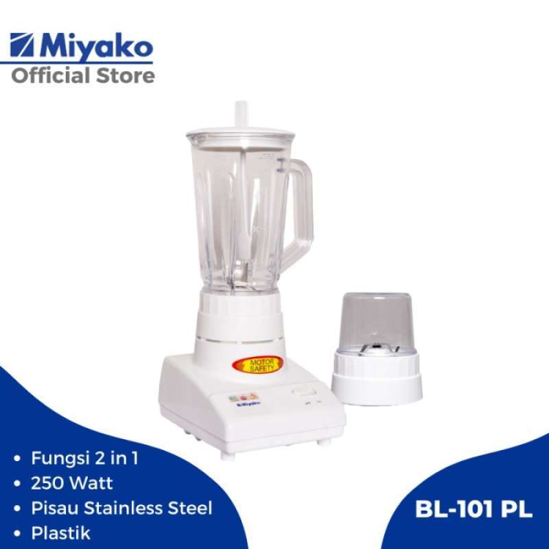 Promo Miyako Bl101 Pl Blender Plastik 1 Liter Blender Miyako 2 In 1 Bl ...