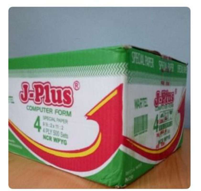 Jual J-plus - Continous Form 91/2 X 11 4 Ply Bagi 2 ( K4/2 J-plus ) Ncr ...
