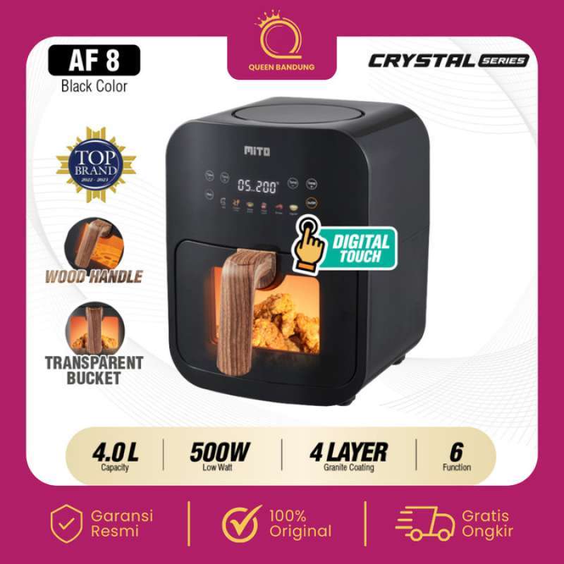 Promo Mito Airfryer Air-fryer Digifry Af8 Af-8 Af 8 Crystal Diskon 23% ...