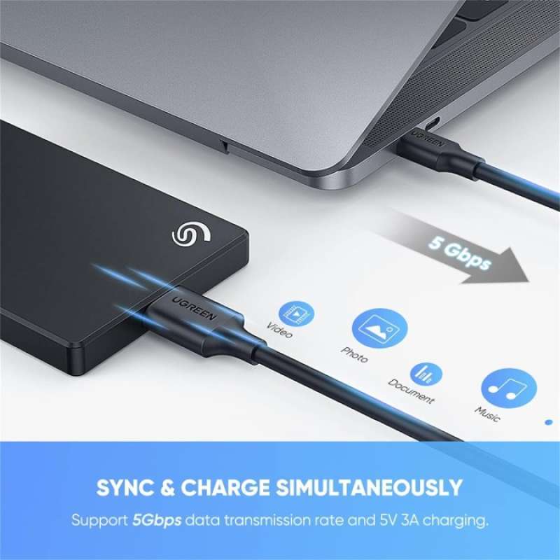 Jual Ugreen Kabel Data Hardisk Usb-c To Micro-b Cable Hdd Eksternal ...