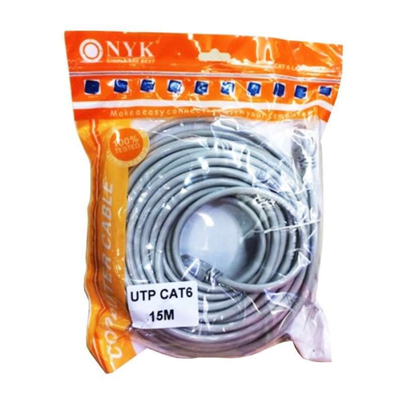 Jual Nyk Kabel Lan Utp Cat 6 Rj45 Panjang 15 Meter Di Seller Velvet ...