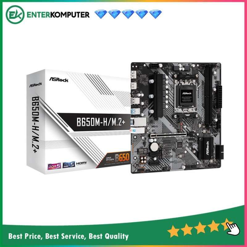 Jual Motherboard Asrock B650m-h/m.2+ - Am5 Amd B650 Ddr5 Usb3.2 Type-c Di Seller Sweet Shop ...