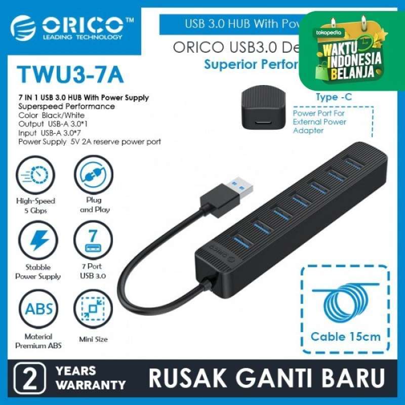 Jual Orico 7 Port Usb 3.0 Hub - Twu3-7a Di Seller Velvet Store - Cengkareng Timur, Kota Jakarta ...