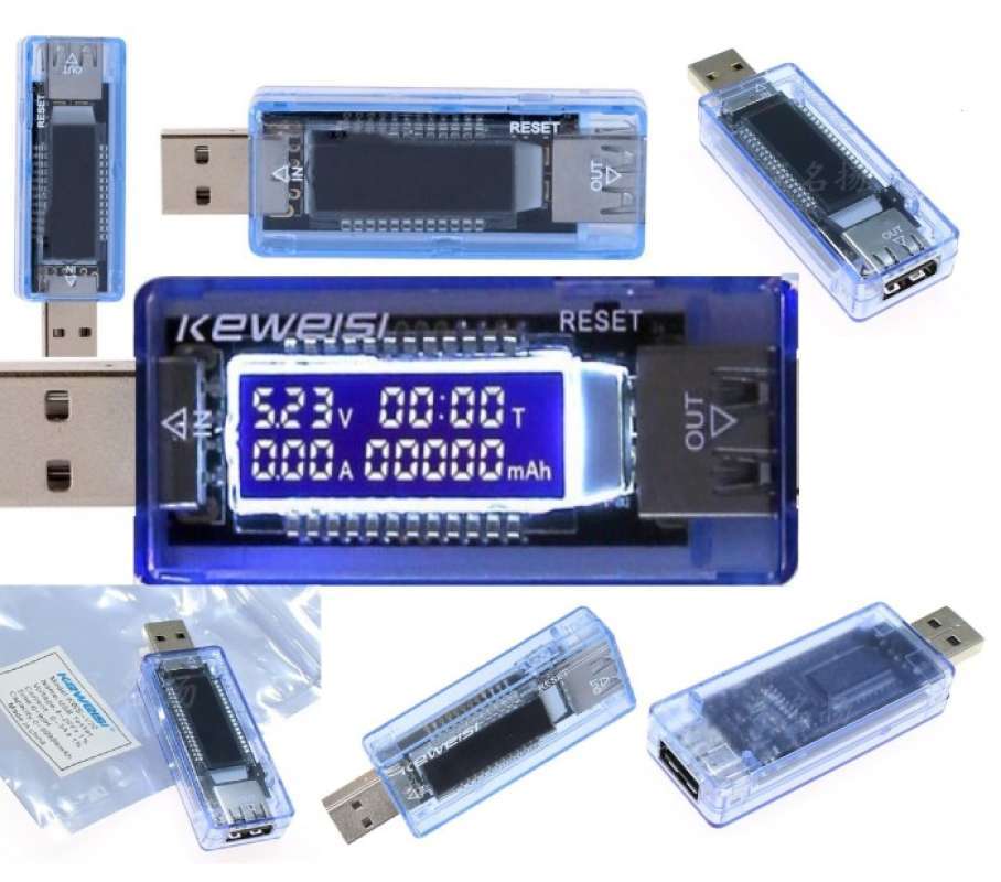 Jual Keweisi Usb Volt Ampere Meter Charger Doctor Charging Control Kws ...