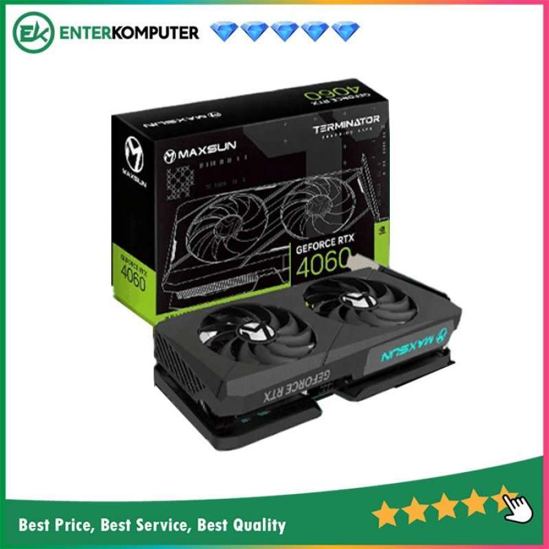 Jual Maxsun Geforce Rtx 4060 8gb Gddr6 Terminator B 8g Cyber Rgb - Dual ...