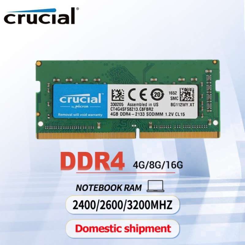Jual Ddr4 Ram 4gb 8gb 16gb Crucial Notebook Ram Sodimm 2400/2666/3200mhz - 4gb 2400mhz Di Seller ...