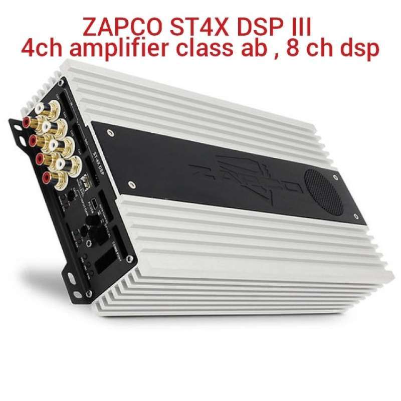 Promo Zapco St 4x Dsp / St4x Dsp 2021 Power 4 Ch Class Ab Built In Dsp ...