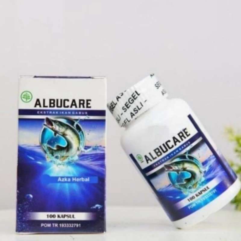 Jual Albucare Obat Albumin Kapsul Ekstrak Ikan Gabus Waltra Bpom Di ...