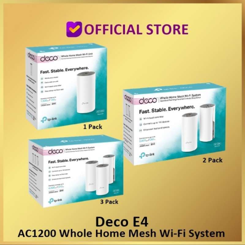 Jual Tp-link Deco E4 Ac1200 Whole Home Mesh Wi-fi System Decoe4 Tplink ... Jual Tp-link Deco E4 Ac1200 Whole Home Mesh Wi-fi System Decoe4 Tplink ...