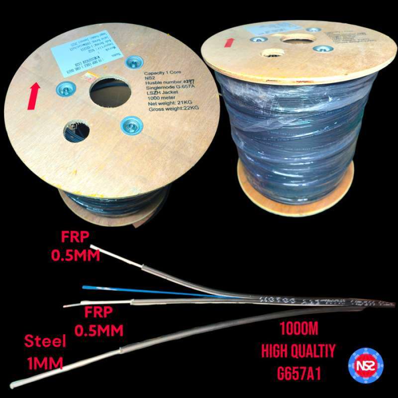 Jual Kabel Fo Dropcore 2 Core 3 Seling Ns2 High Quality Fiber Optic ...