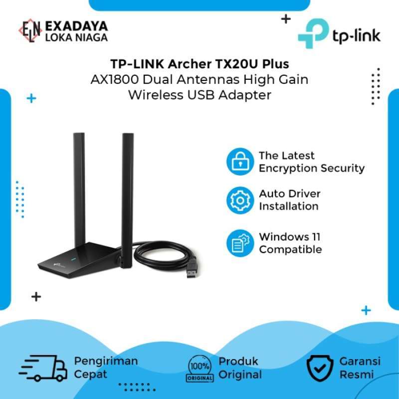 Jual Tp-link Archer Tx20u Plus Ax1800 Wifi 6 Wireless Usb Adapter Di ...