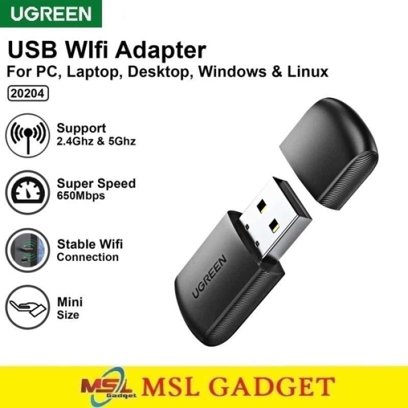 Jual Ugreen Adapter Dongle Wifi Wireless Receiver Ac650 Ac1300 Dual ...