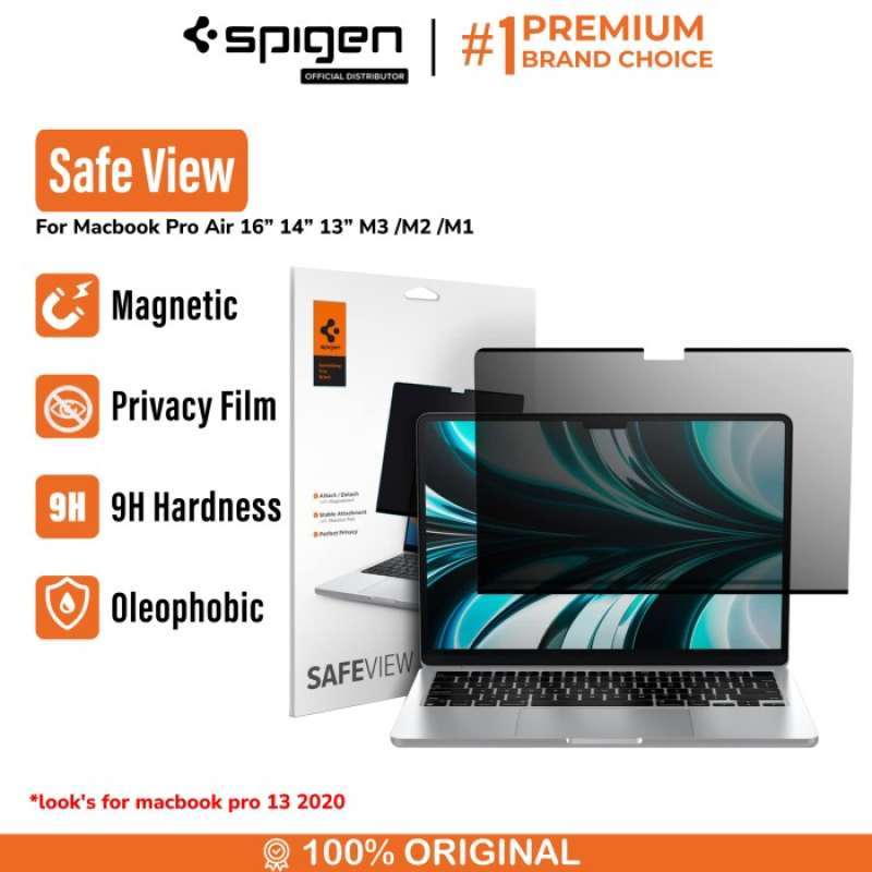 Jual Screen Protector MacBook Air Pro 16 14 13 M3 M2 2024 Spigen Safe ...