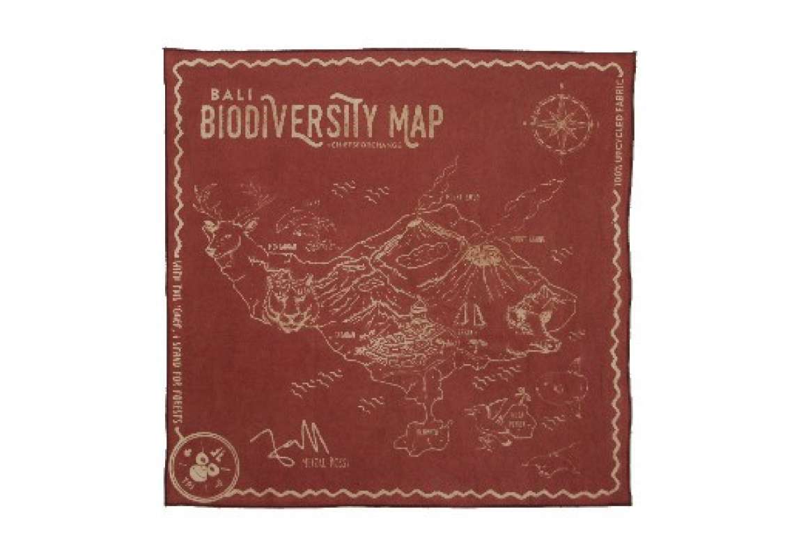 Jual Sapu Tangan/slayer/bandana/handkerchief Biodiversity Map Daur ...
