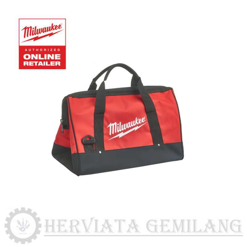 Jual Milwaukee M12 Contractor Bag Size M / Canvas Tool Bag / Tas ...