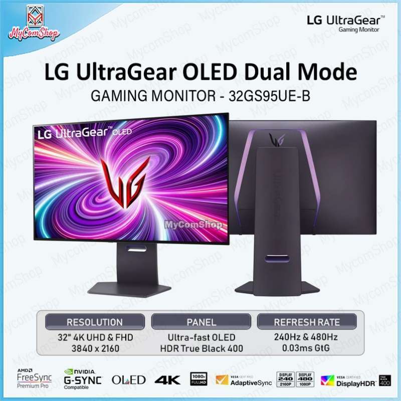Jual Lg Ultragear 32 Oled Dual Mode Display 4k Uhd 240hz Fhd 480hz G-sync Freesync 32gs95ue-b Di ...